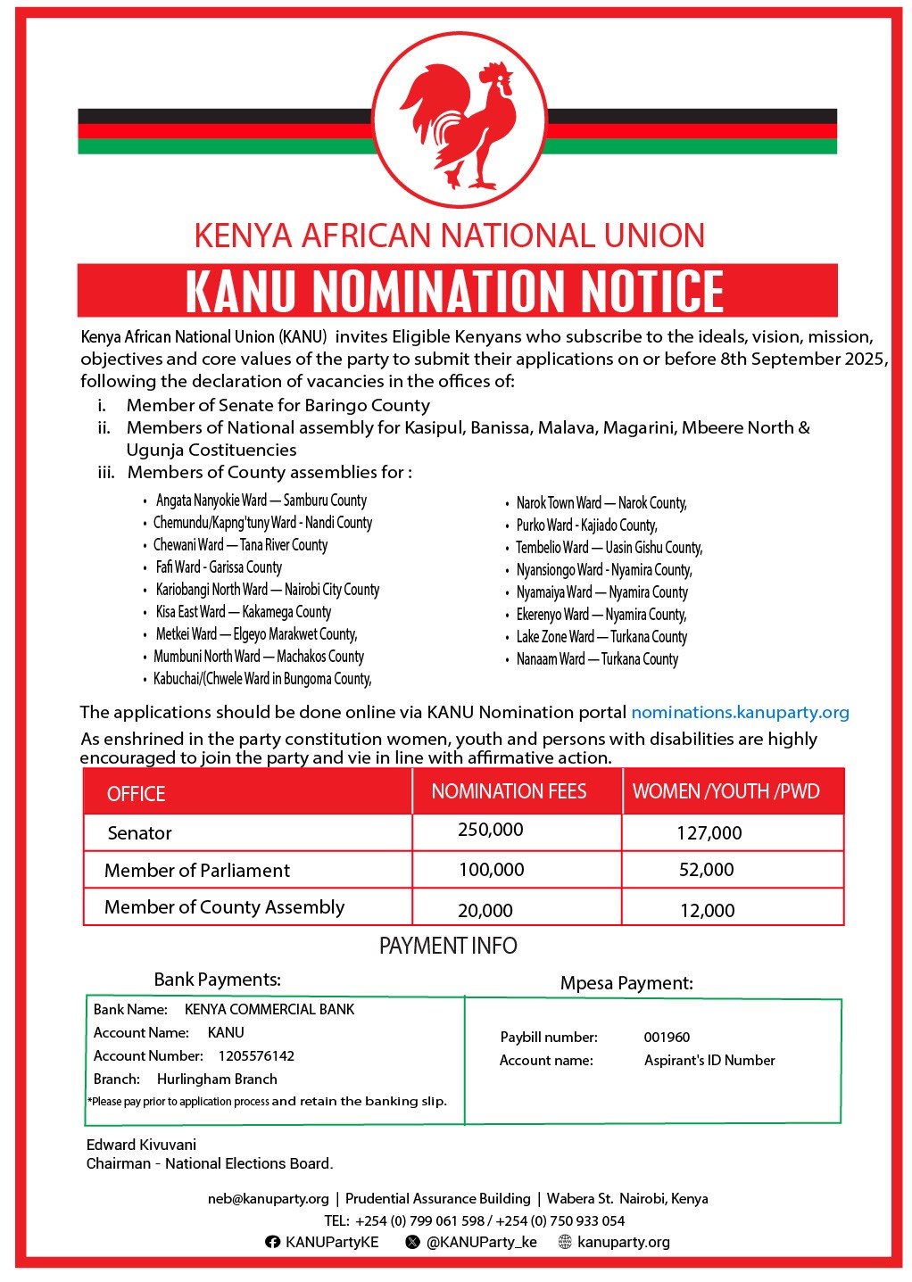 KANU – Karibu Nyumbani